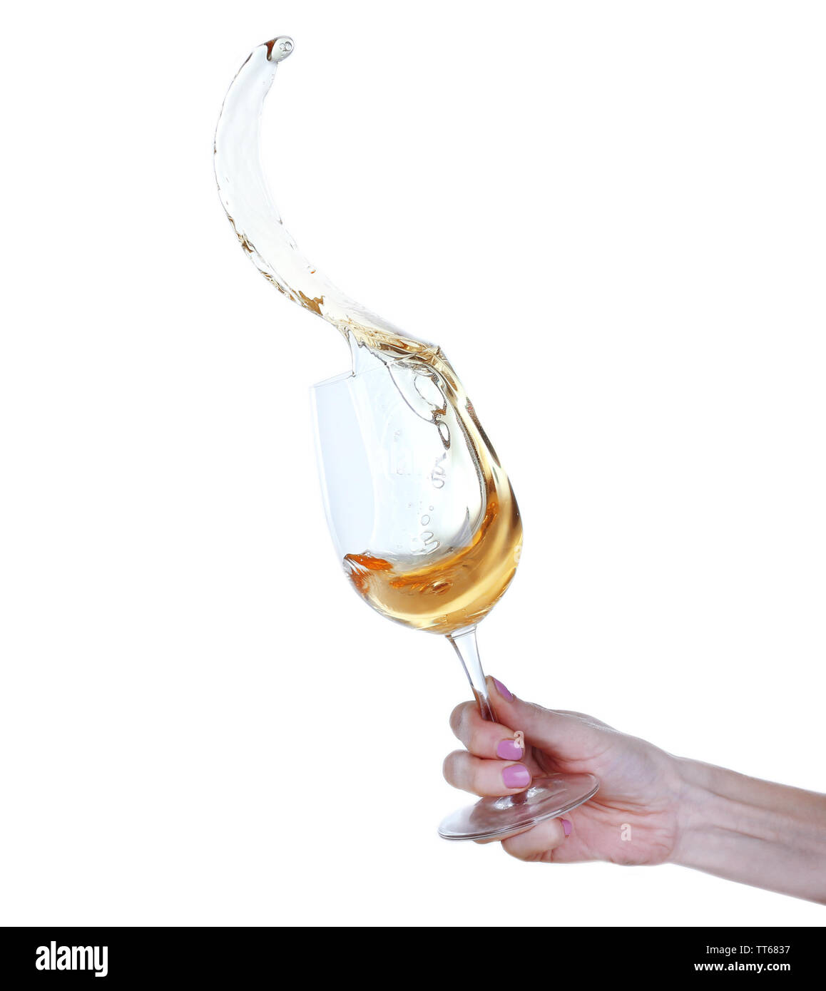 Splash of wine isolated on white Stock Photo - Alamy