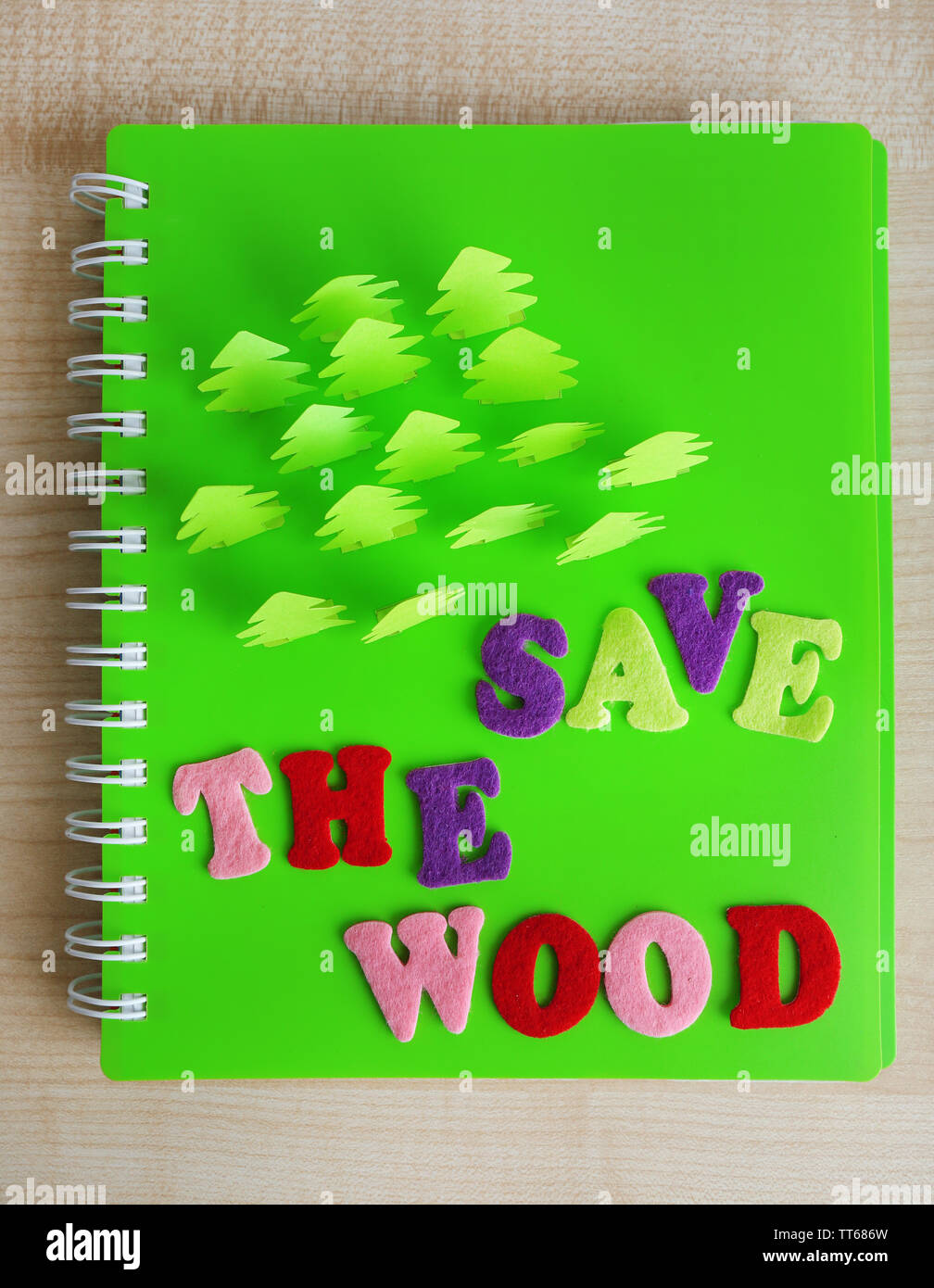 Concept of conservation forests cut paper Stock Photo - Alamy