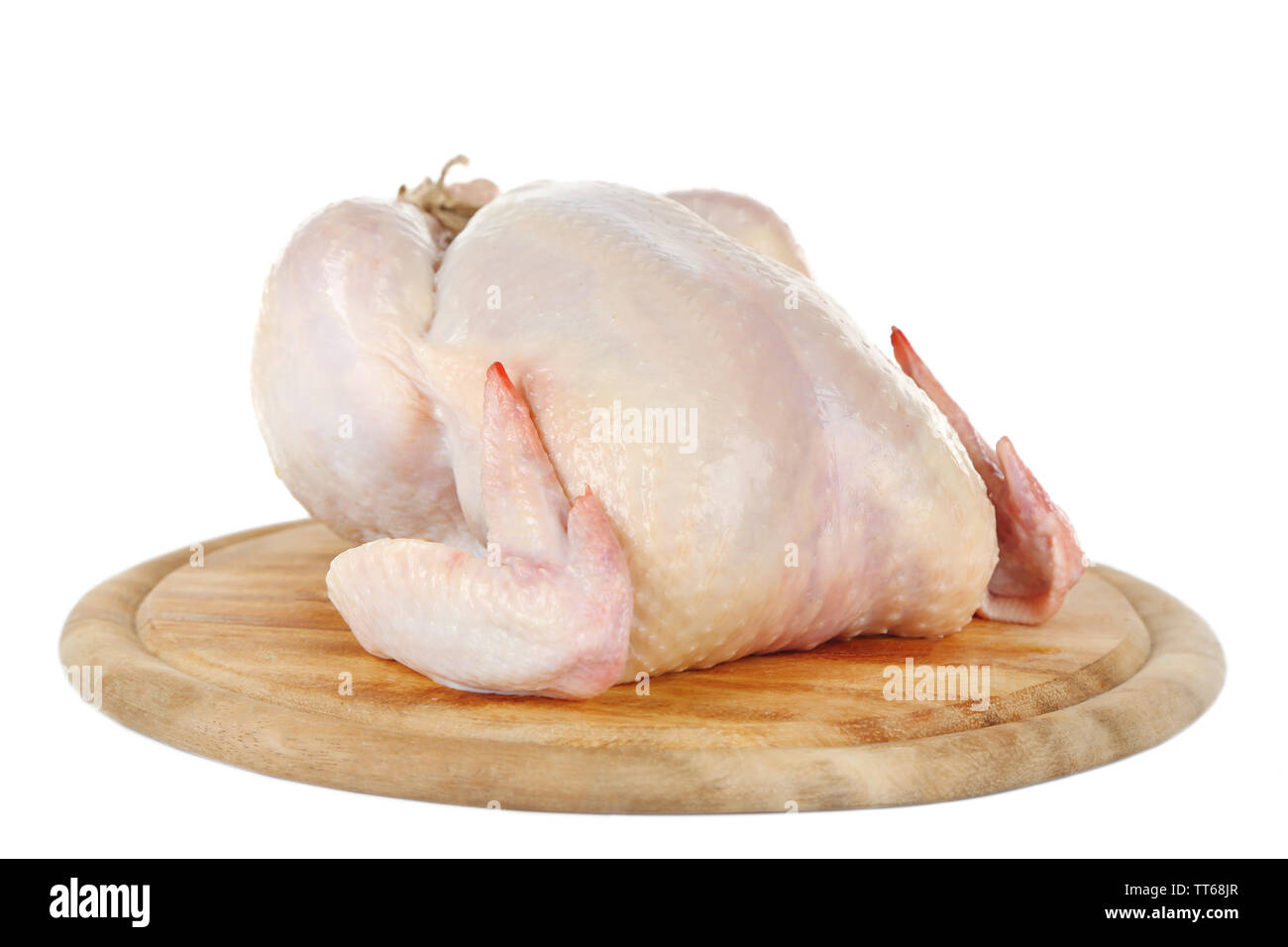 Raw chicken isolated on white Stock Photo - Alamy