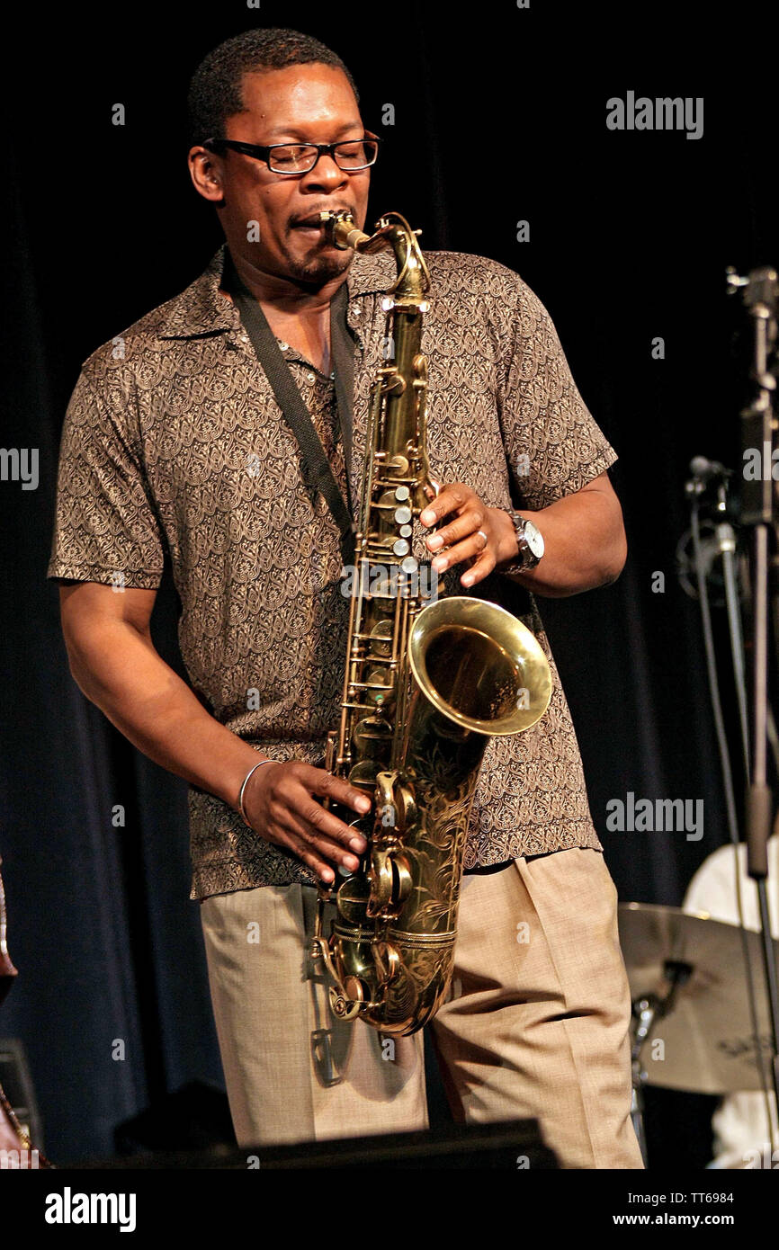New York, USA. 2 June, 2008. Ravi Coltrane, performing on stage at the ...