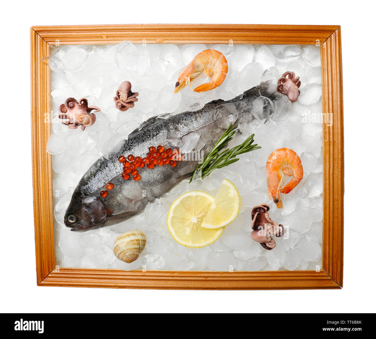 Variety seafood ocean fish Cut Out Stock Images & Pictures - Alamy