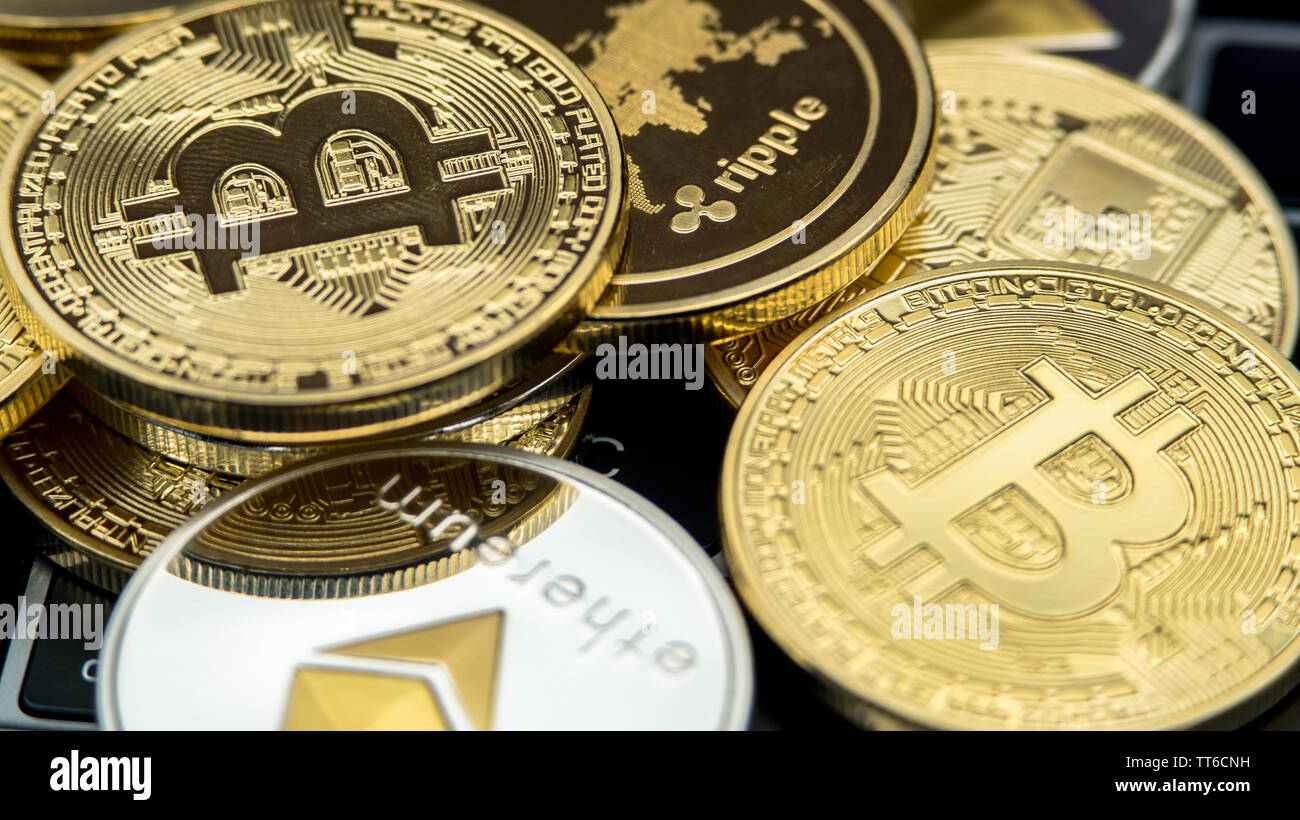 Digital coins hi-res stock photography and images - Alamy