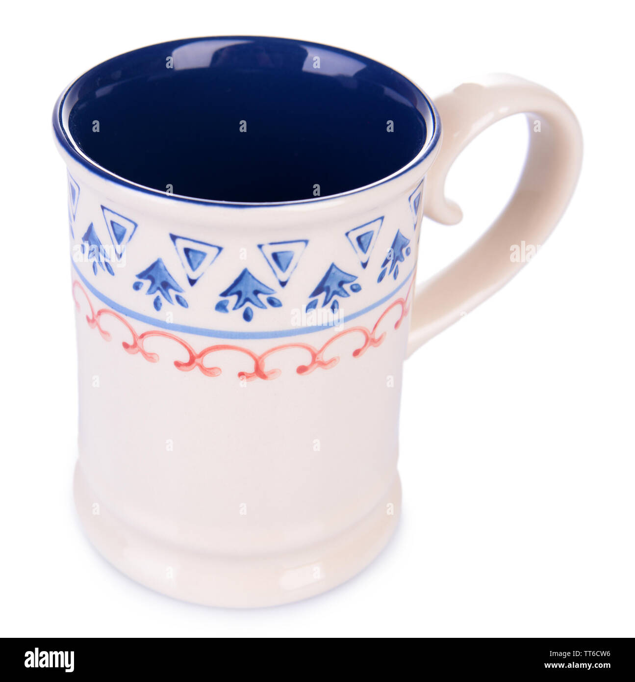 Empty cup isolated on white Stock Photo - Alamy