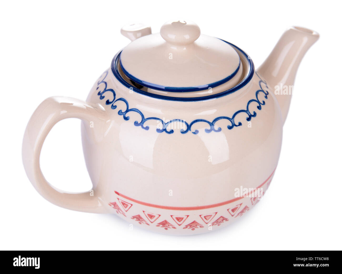 Teapot isolated on white Stock Photo - Alamy