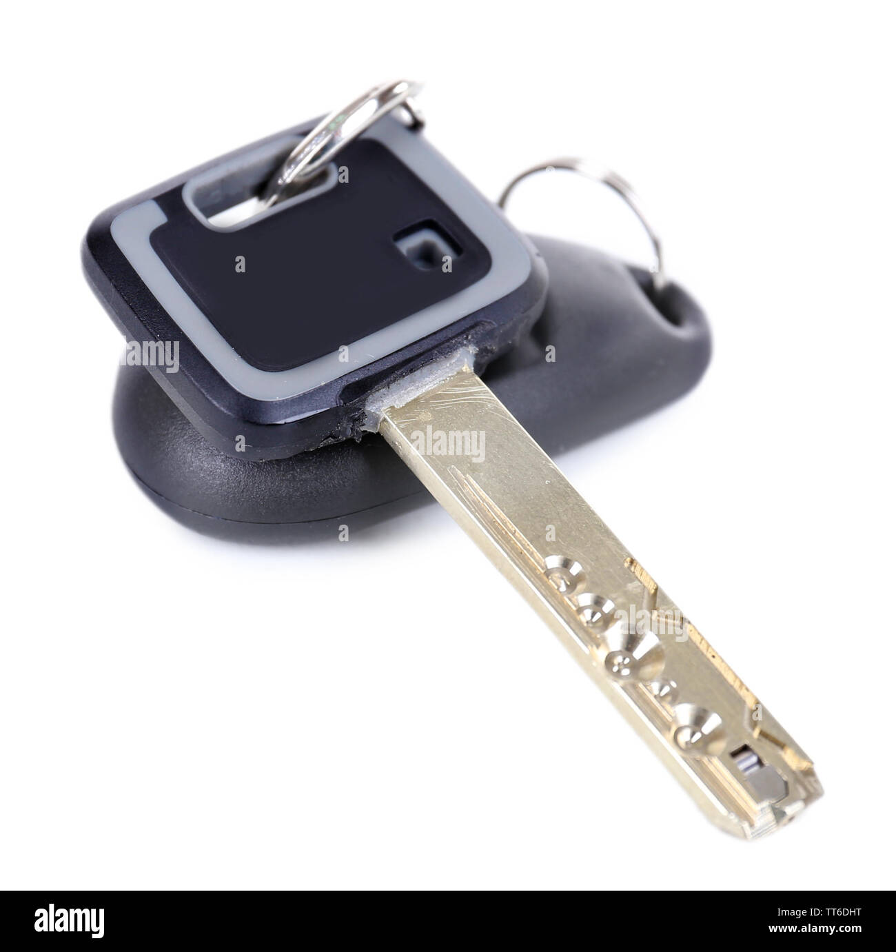 Car key with remote control isolated on white Stock Photo - Alamy