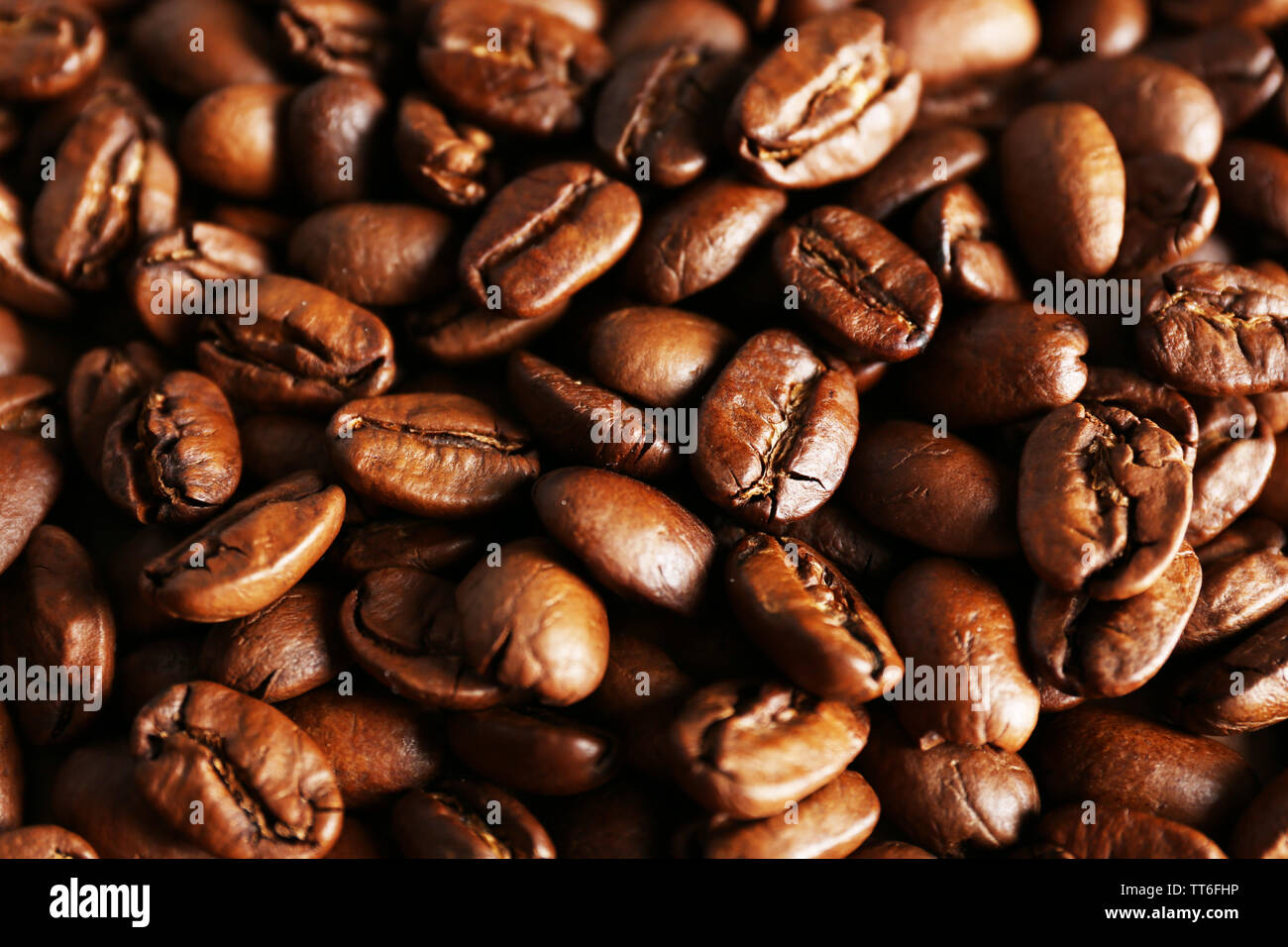 Coffee beans, close-up Stock Photo - Alamy