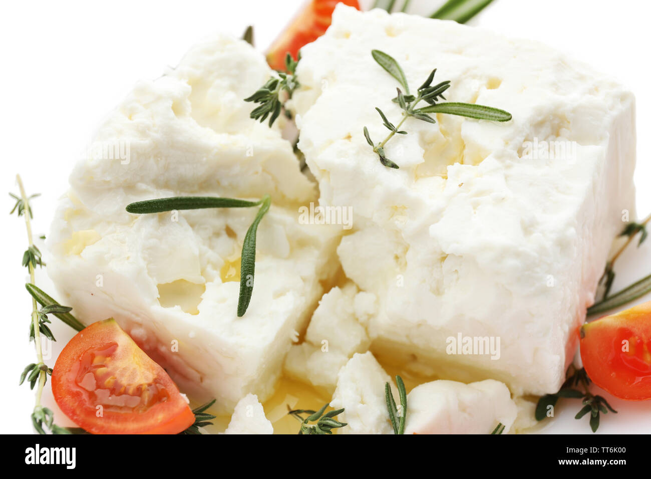 Feta cheese close-up Stock Photo - Alamy