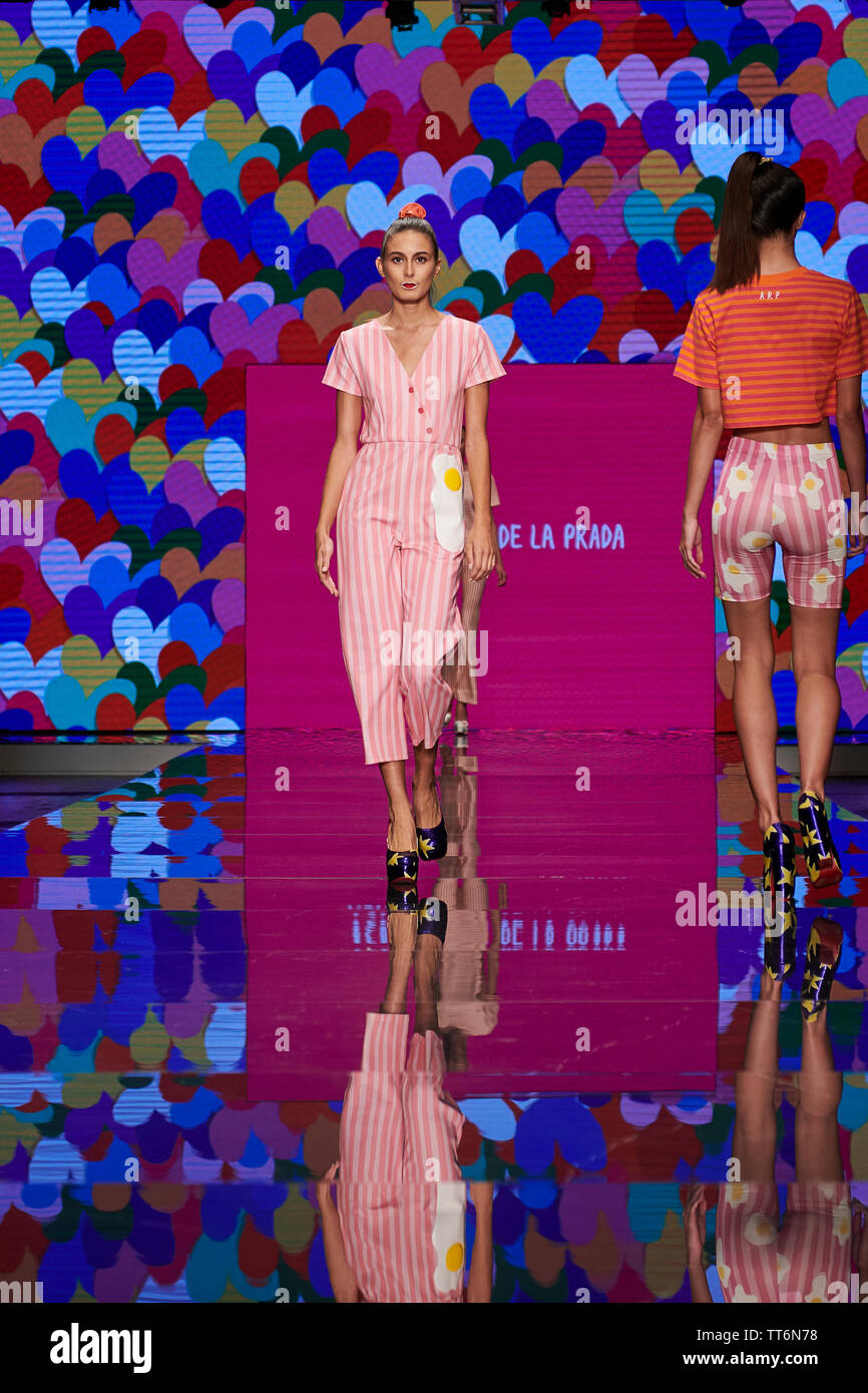 MIAMI, FL May 29-June 2. A model walks during Miami Fashion Week 2019 ...