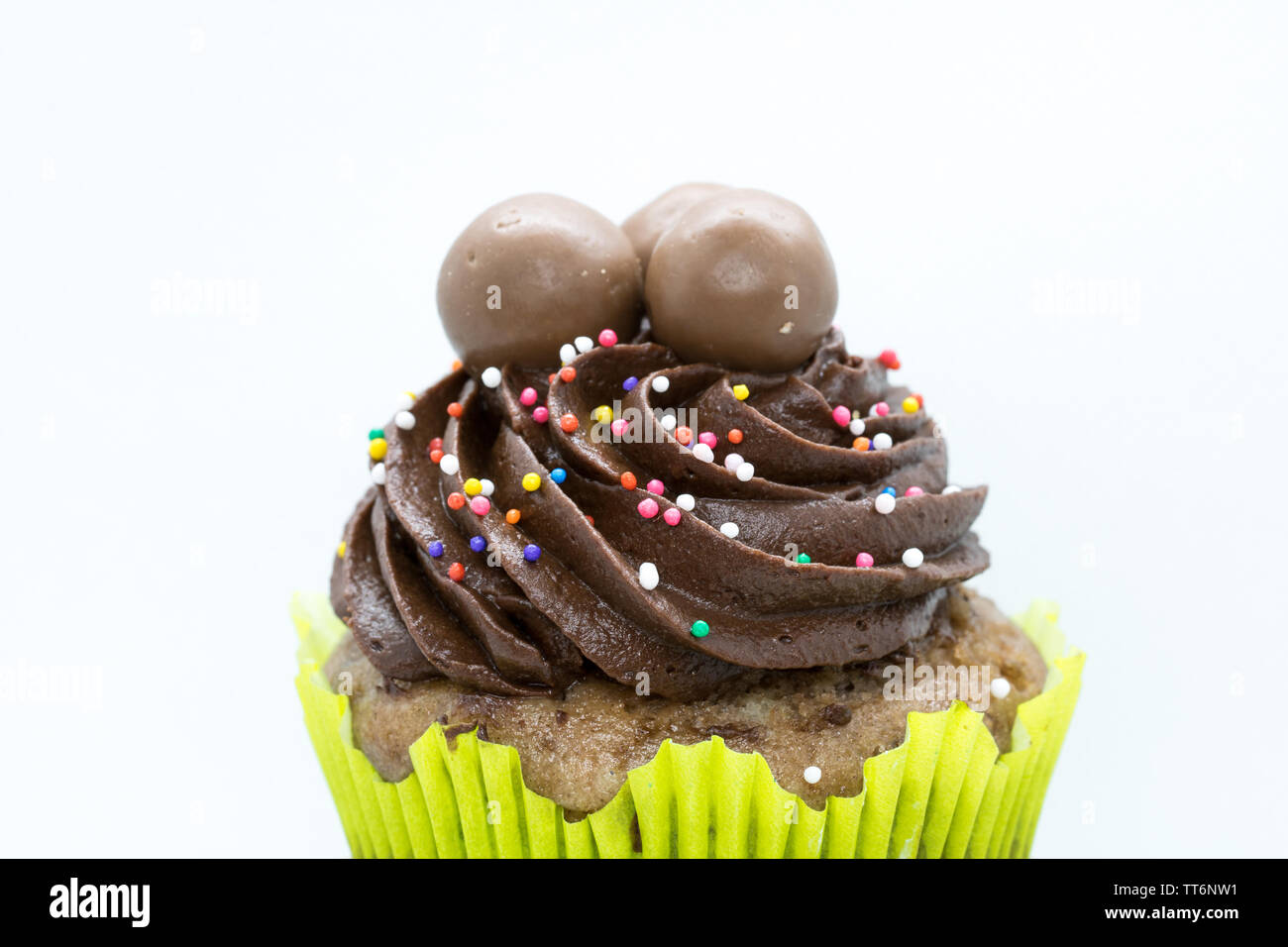 Decorated cupcake - front view Stock Photo - Alamy