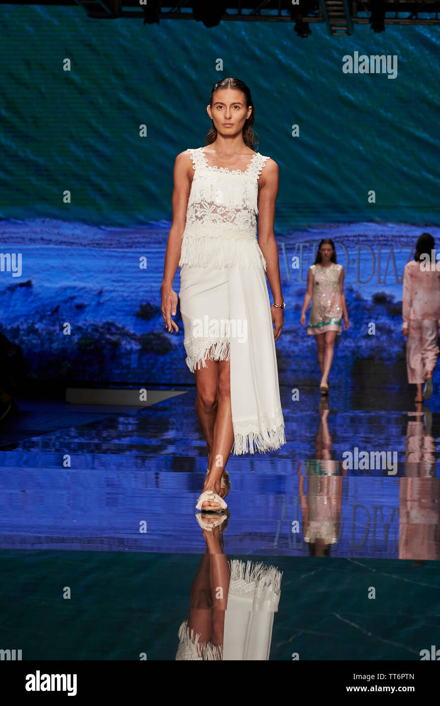 MIAMI, FL May 29-June 2. A model walks during Miami Fashion Week 2019 ...