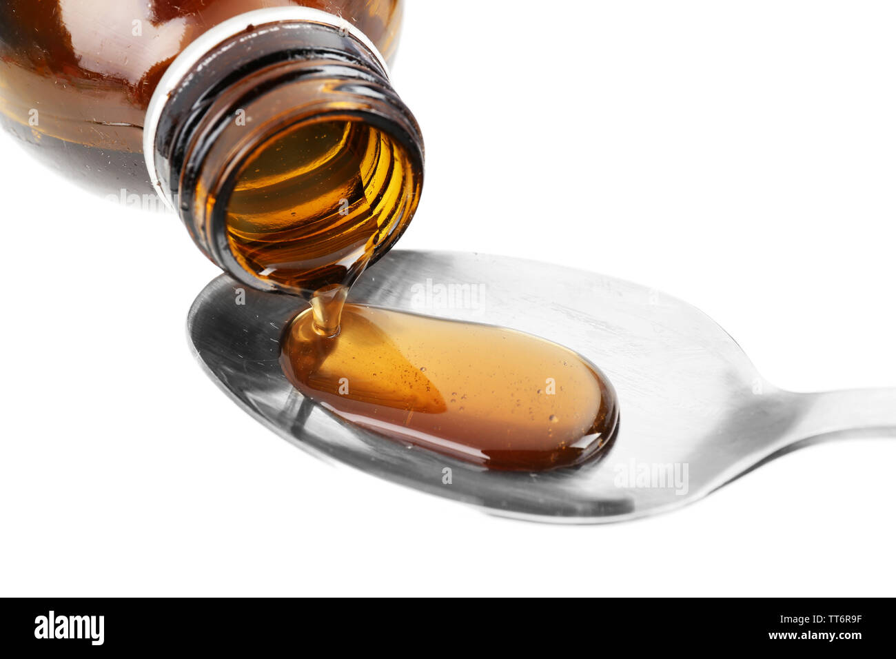 Cough syrup, close-up Stock Photo - Alamy