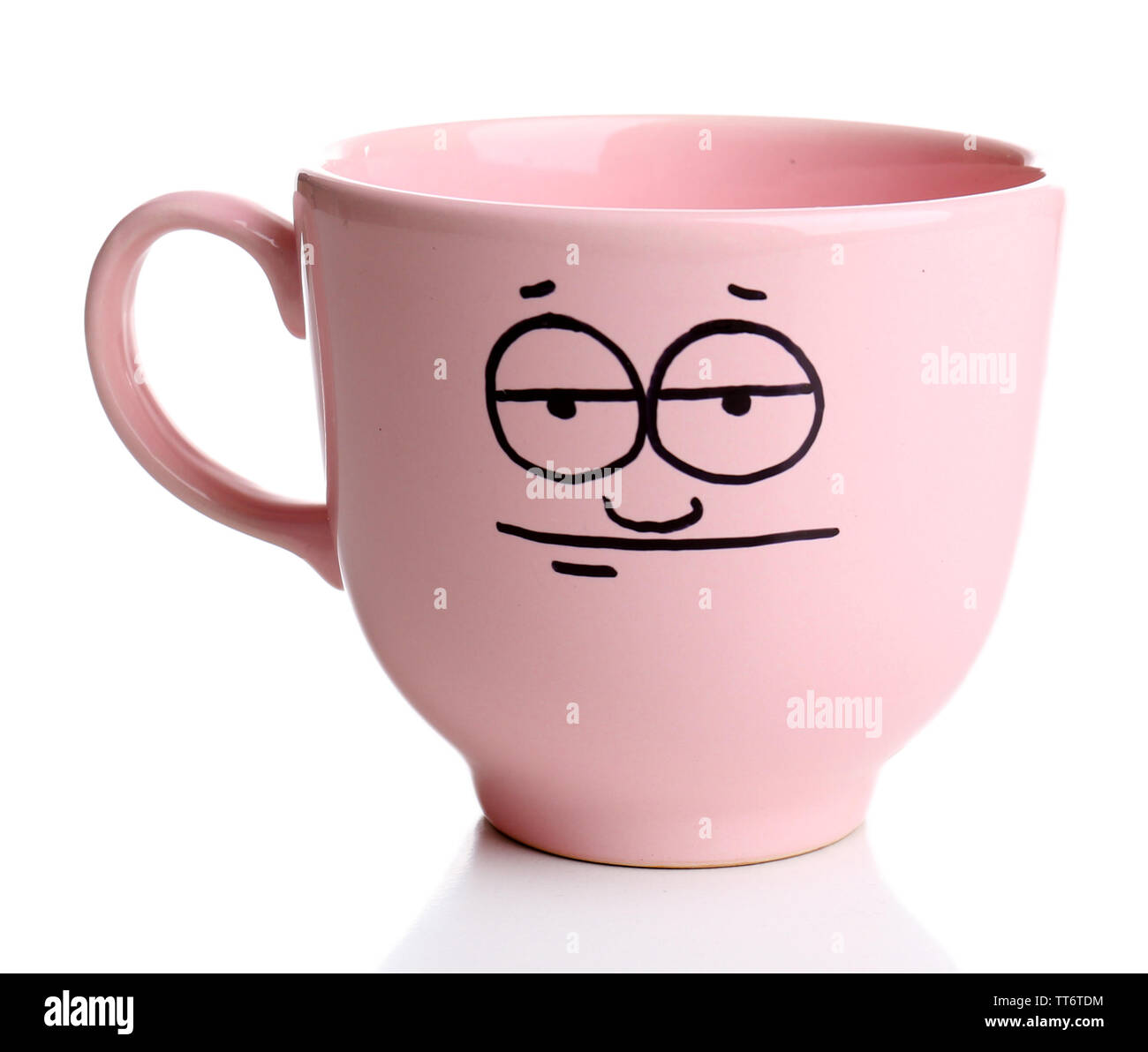 Emotional cup isolated on white Stock Photo - Alamy