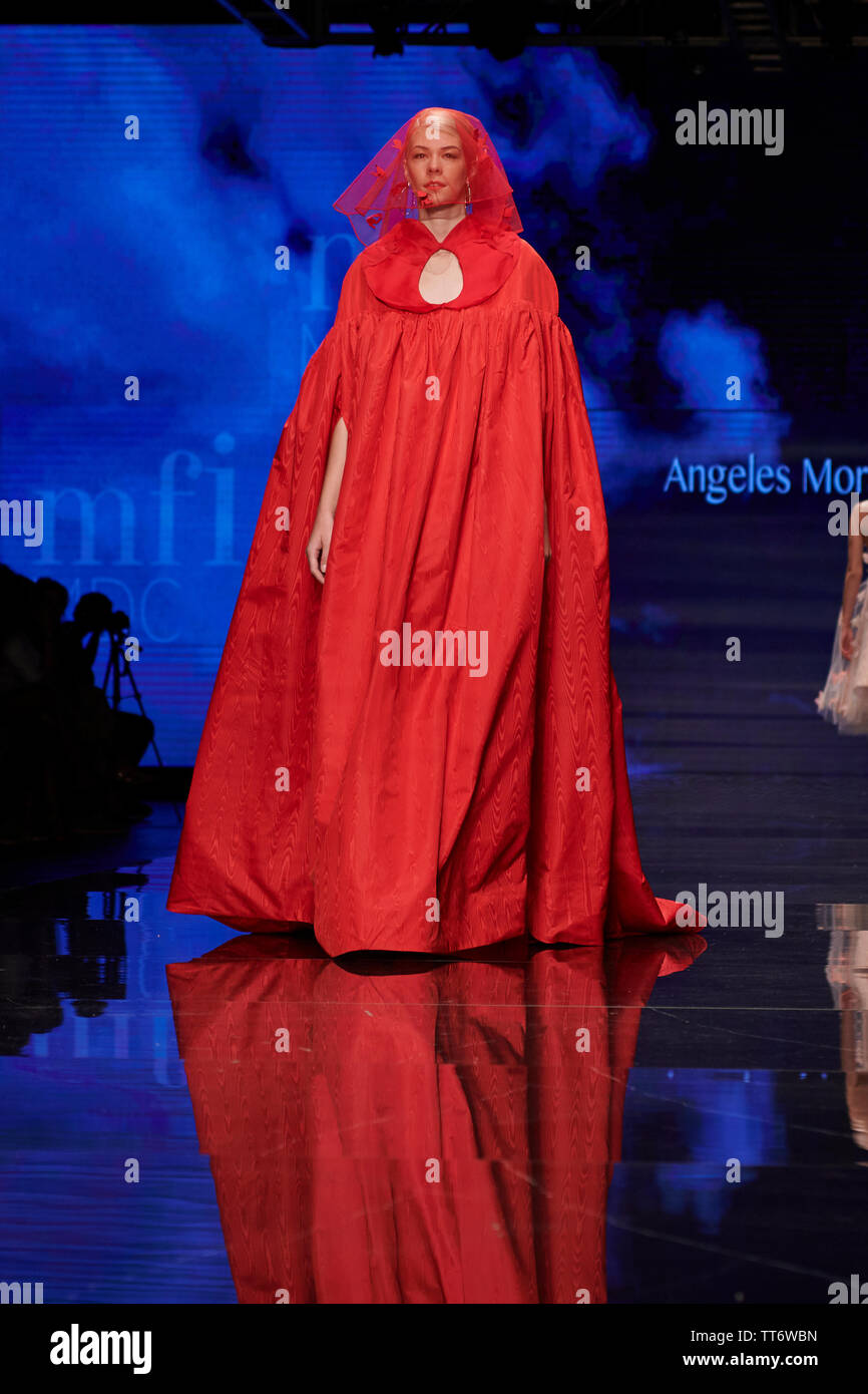 MIAMI, FL May 29-June 2. A model walks during Miami Fashion Week 2019 ...
