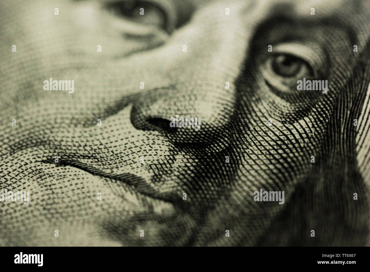Dollar face close-up Stock Photo - Alamy