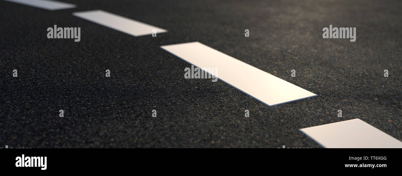 road marking on asphalt - Illustration Stock Photo - Alamy