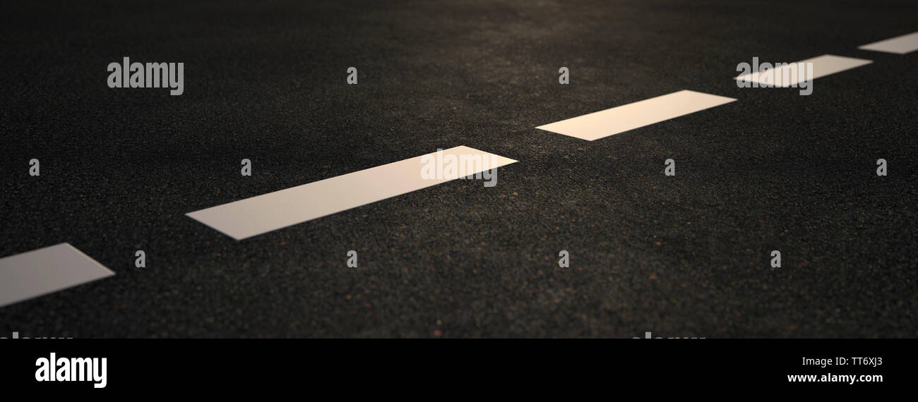 road marking on asphalt - Illustration Stock Photo - Alamy