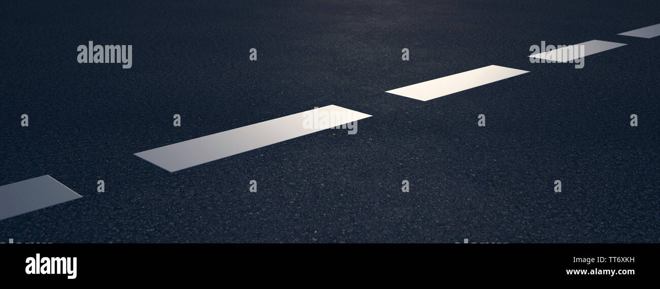 road marking on asphalt - Illustration Stock Photo - Alamy