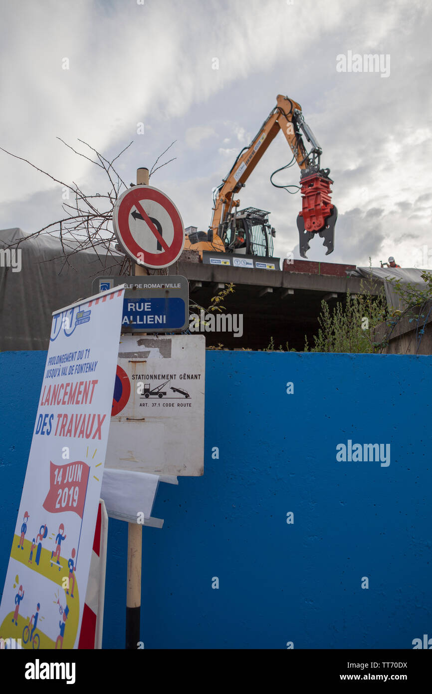 20190614 - Romainville, FRANCE : during the Inauguration of the T1 ...