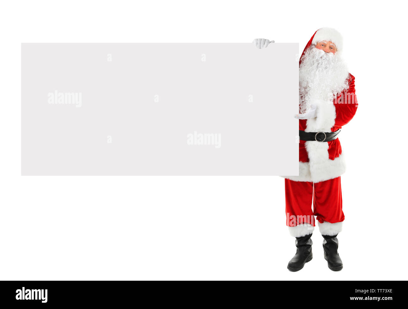 Santa Claus isolated on white background Stock Photo - Alamy