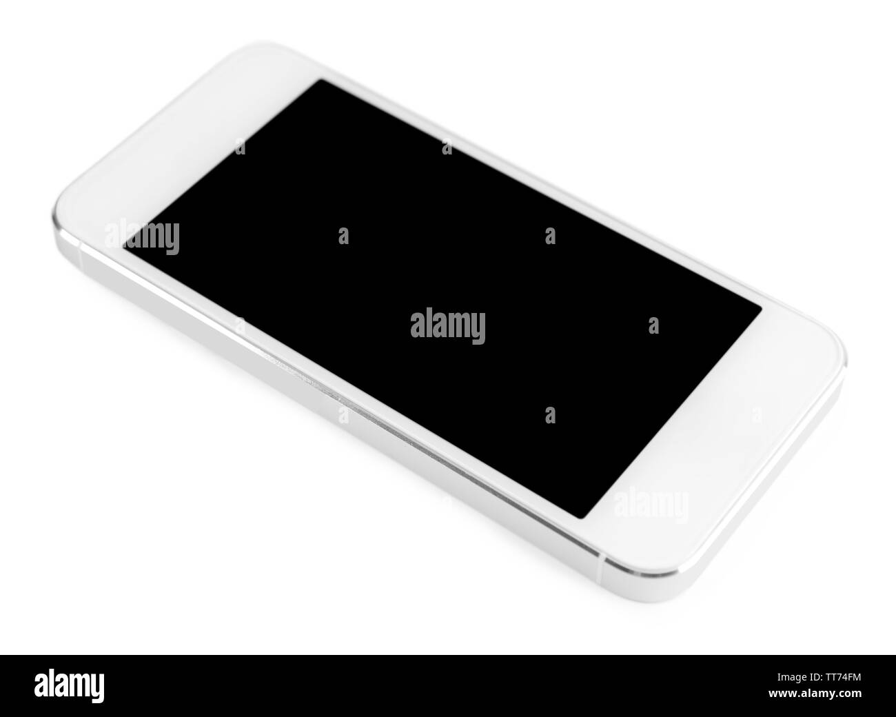 Mobile smart phone isolated on white Stock Photo - Alamy