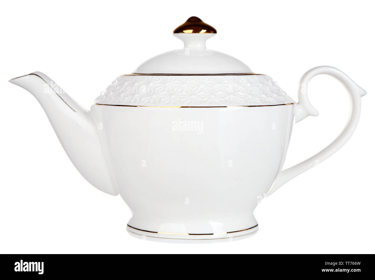 Teapot isolated on white Stock Photo - Alamy