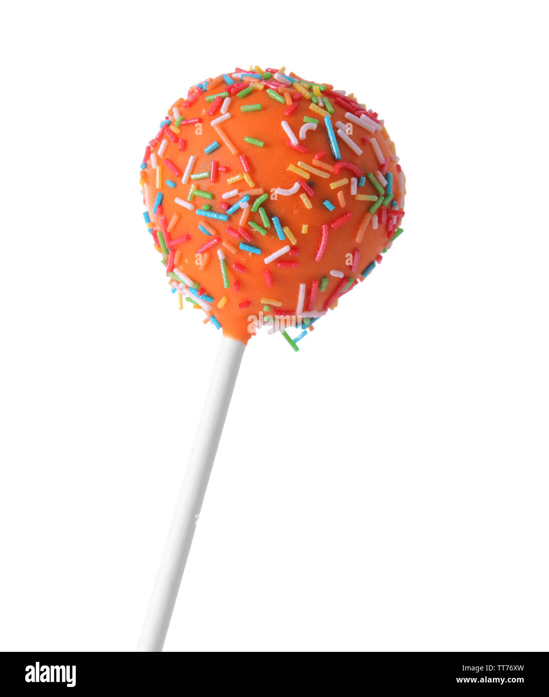 Sweet cake pop isolated on white Stock Photo - Alamy