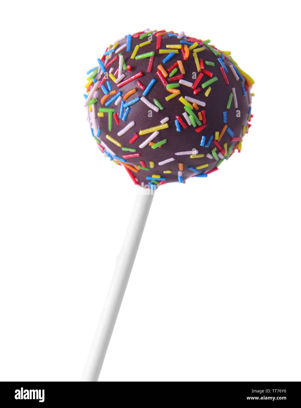 Sweet cake pop isolated on white Stock Photo - Alamy