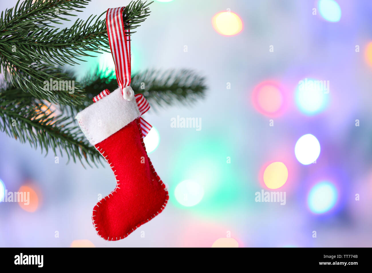 Hanging christmas boot tree decoration hi-res stock photography and ...