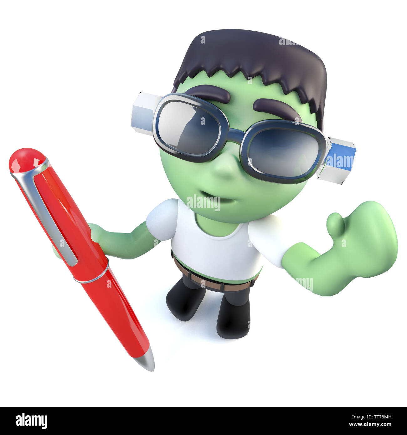 Cartoon pen character hi-res stock photography and images - Alamy