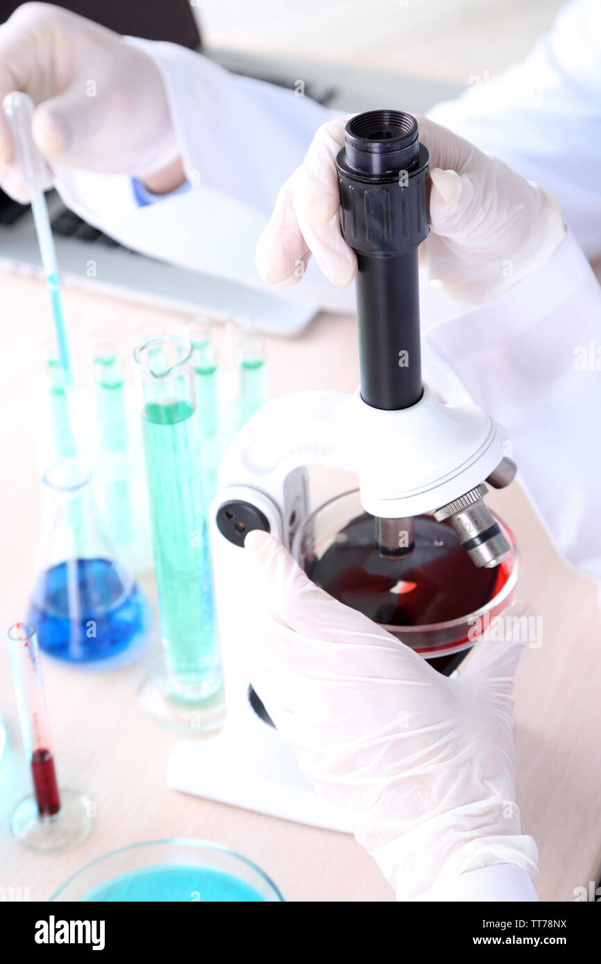 Scientists hands hi-res stock photography and images - Alamy