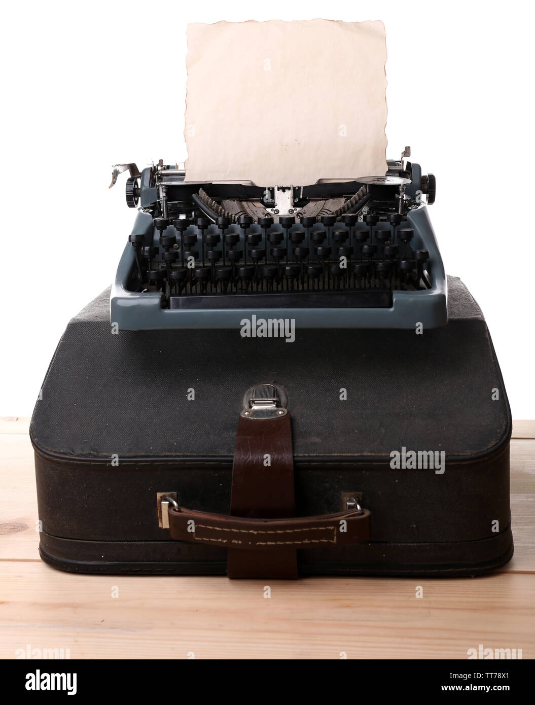 Antique Typewriter. Vintage Typewriter Machine Stock Photo - Alamy