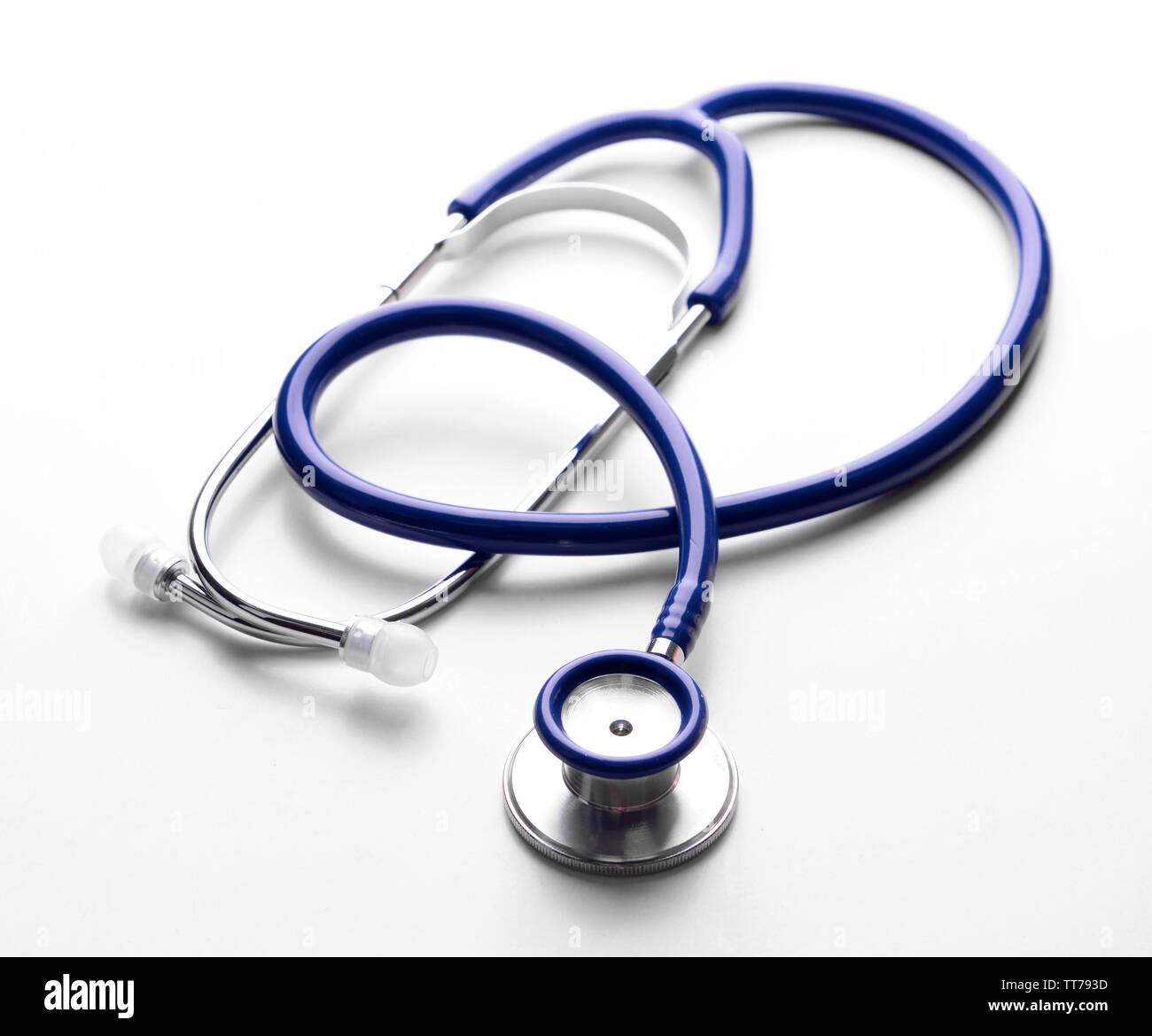 Stethoscope isolated on white Stock Photo - Alamy