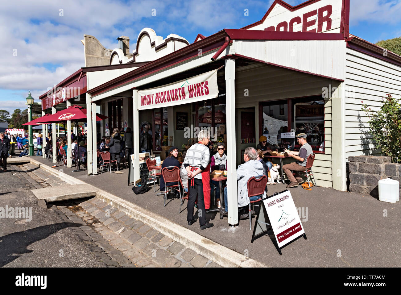 Clunes Booktown festival in the 1850`s gold mining town of Clunes in ...