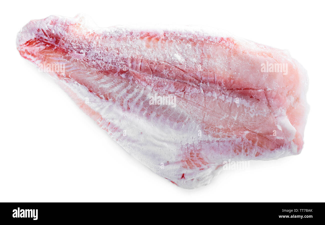 Pangasius fillet isolated on white Stock Photo - Alamy