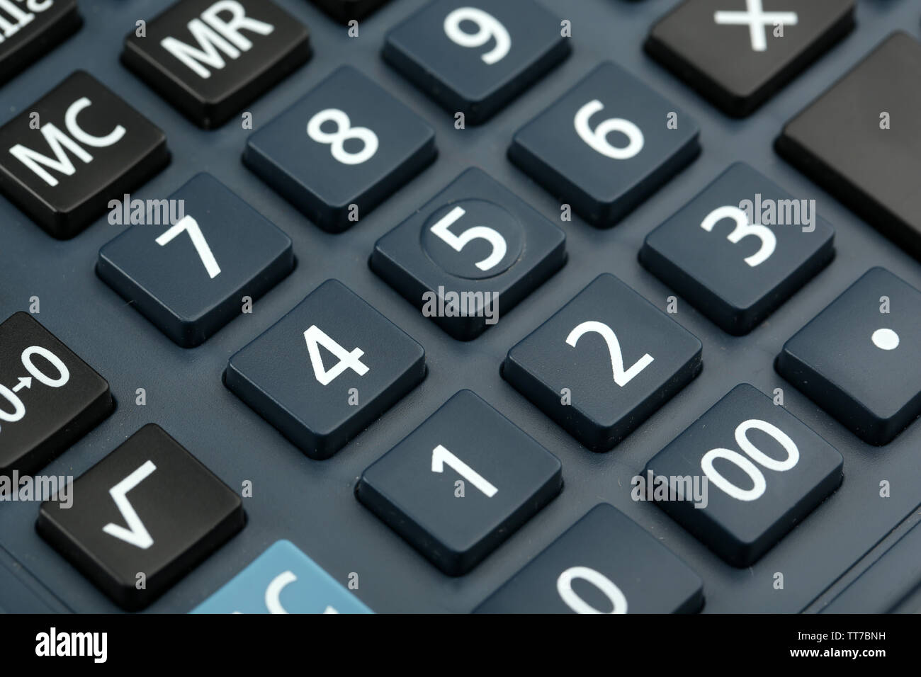 Macro view of calculator board Stock Photo - Alamy