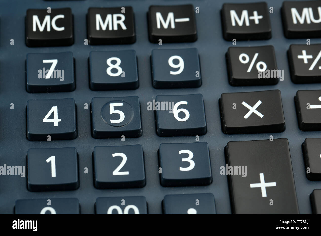 Macro view of calculator board Stock Photo - Alamy