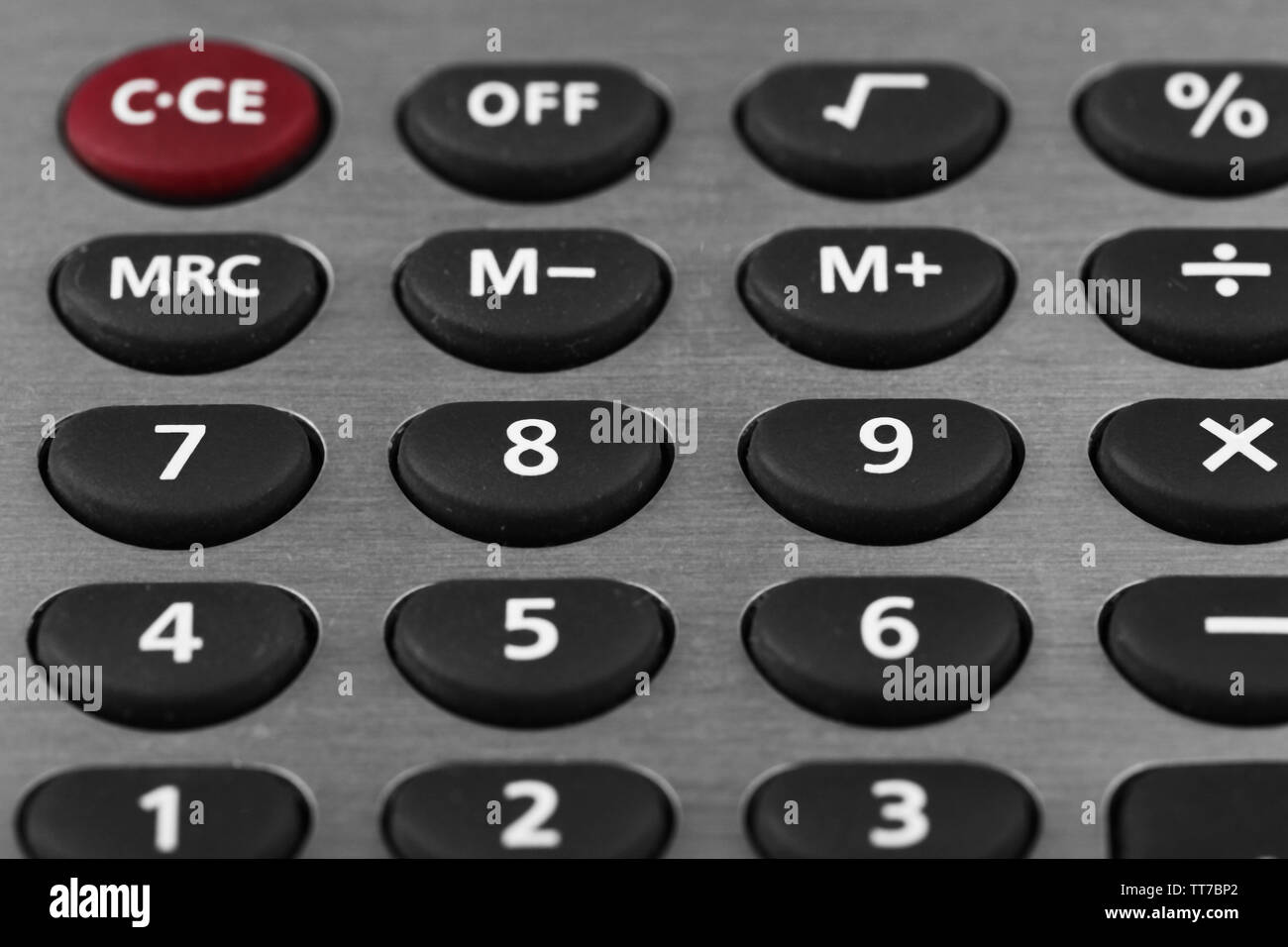 Macro view of calculator board Stock Photo - Alamy