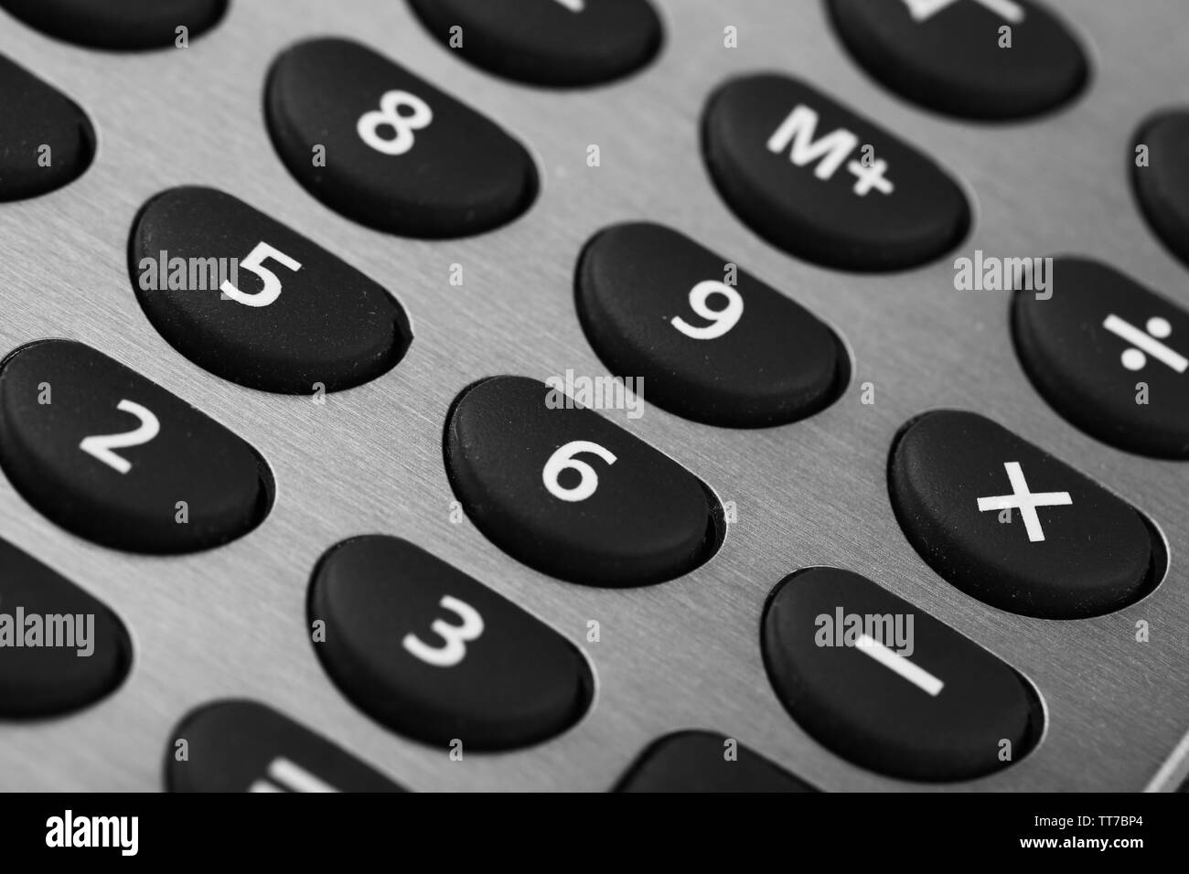 Macro view of calculator board Stock Photo - Alamy