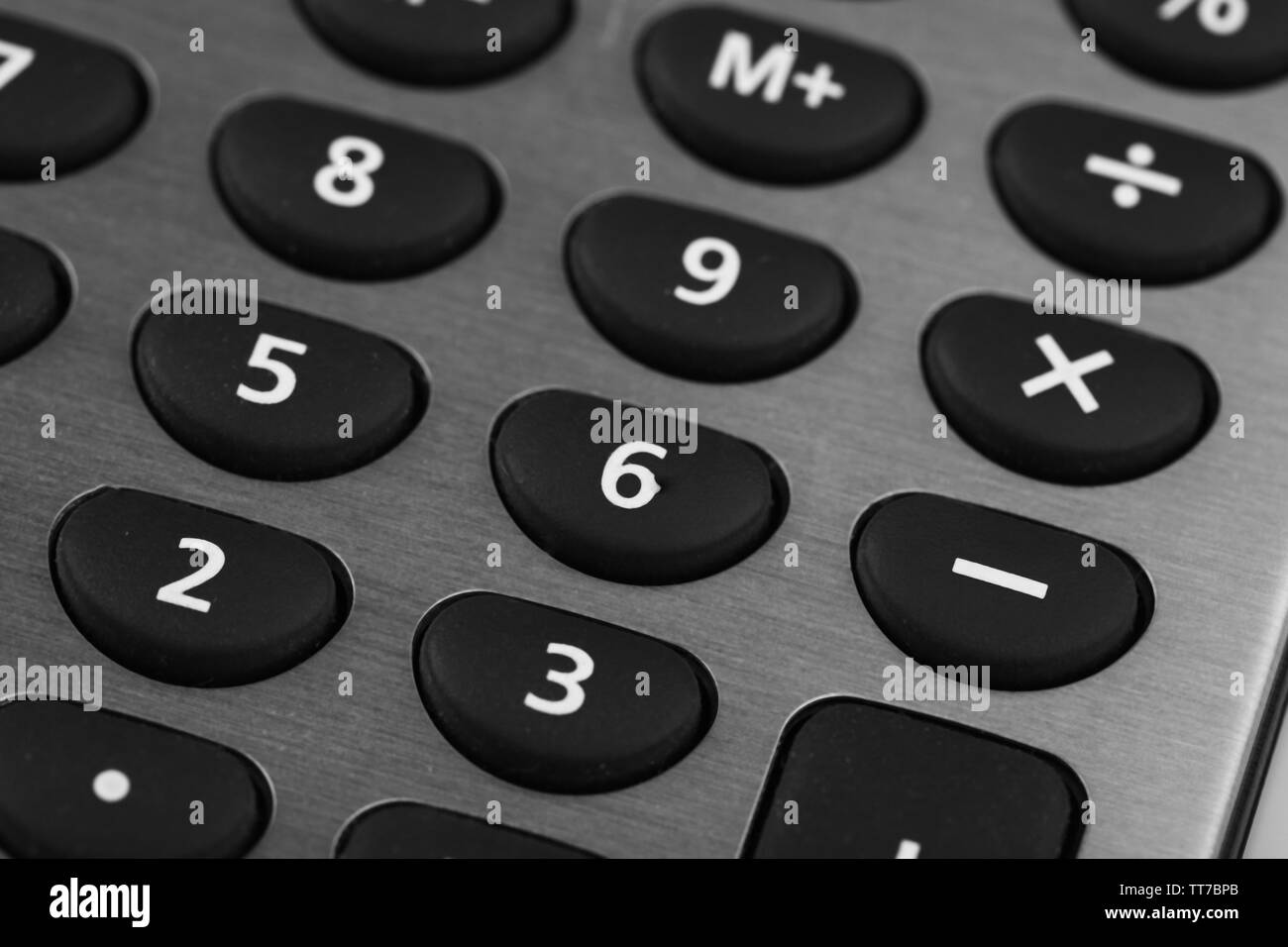 Macro view of calculator board Stock Photo - Alamy