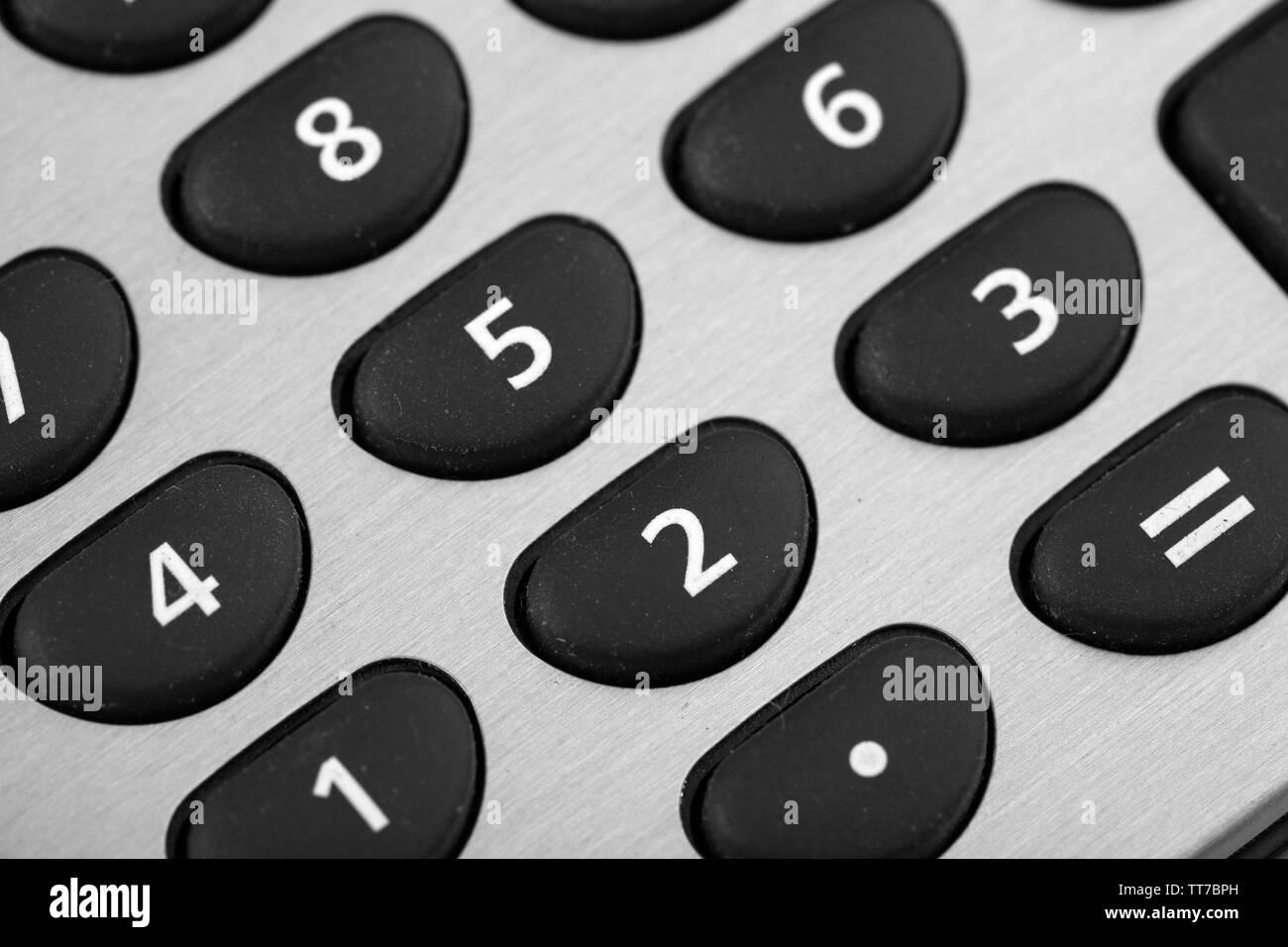 Macro view of calculator board Stock Photo - Alamy