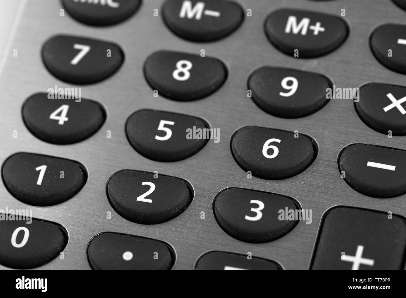 Macro view of calculator board Stock Photo - Alamy