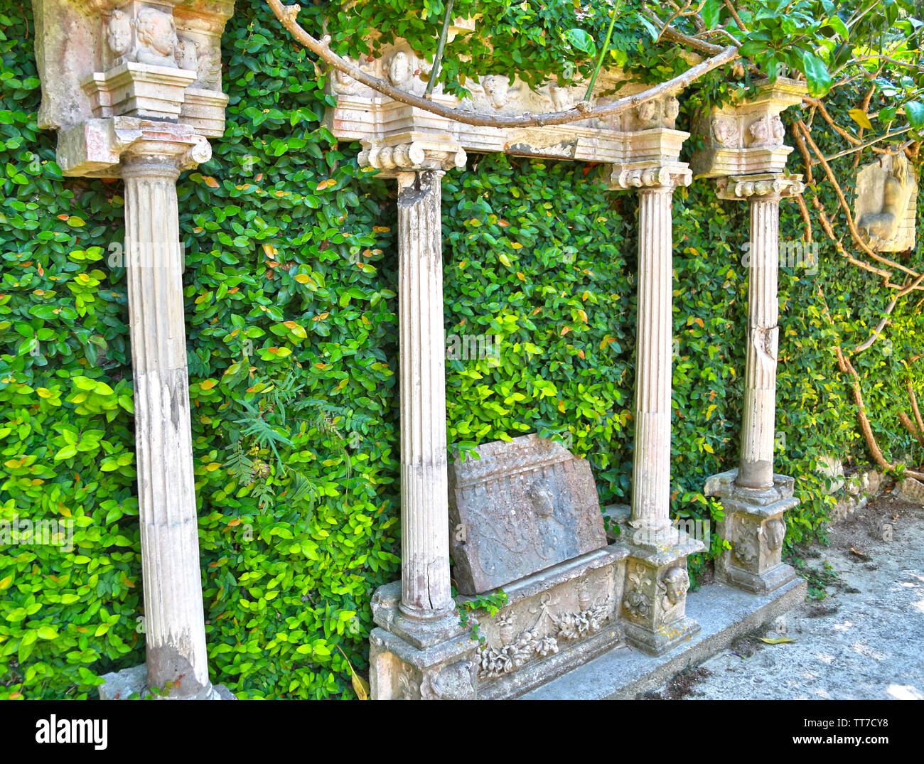 Nice, France- June 17, 2014: landscape garden Villa Ephrussi de ...