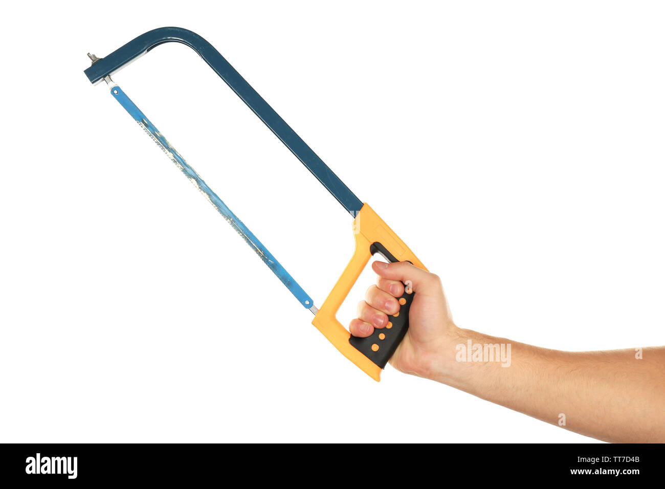 Person working hacksaw hi-res stock photography and images - Alamy