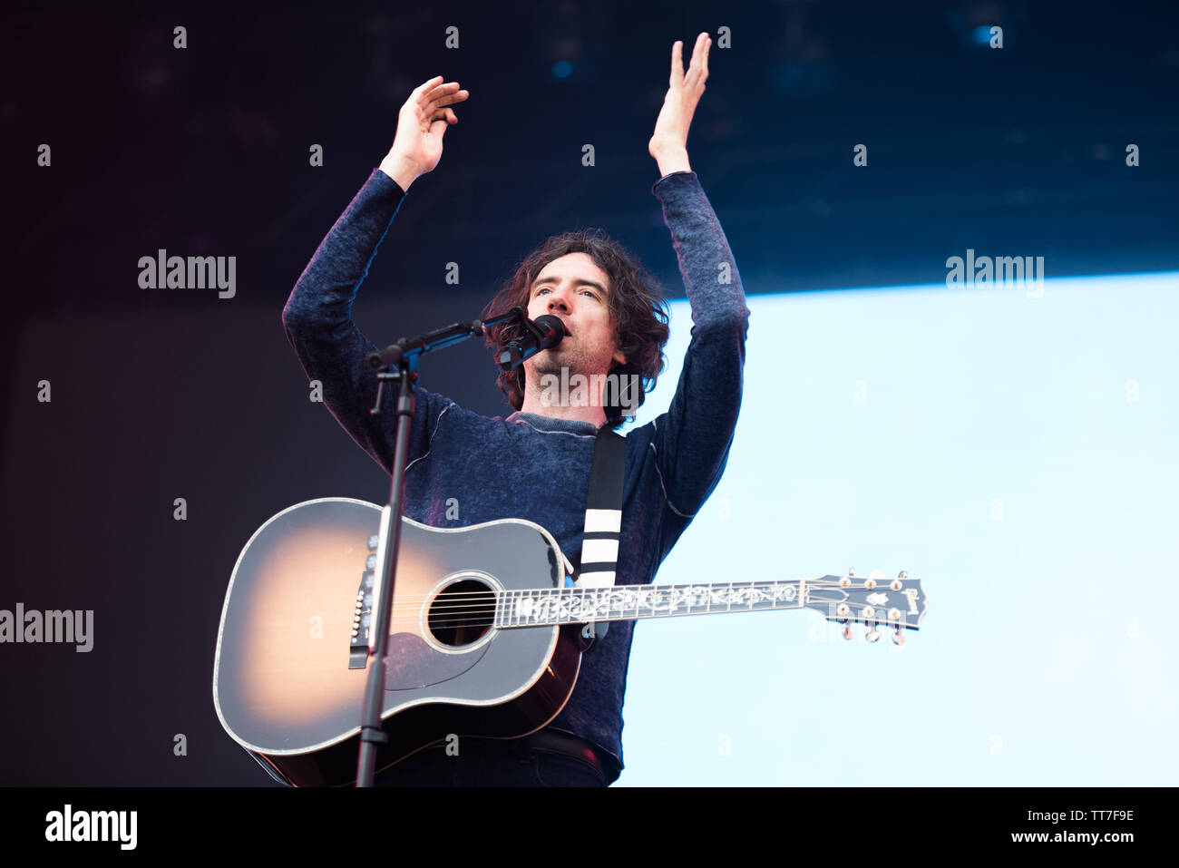 Gary Lightbody, singer and guitarist of the Scottish band Snow Patrol ...