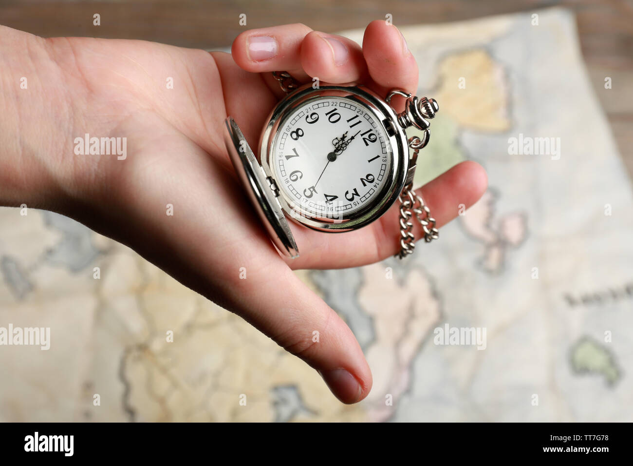 Vintage pocket clock showing hi-res stock photography and images - Alamy