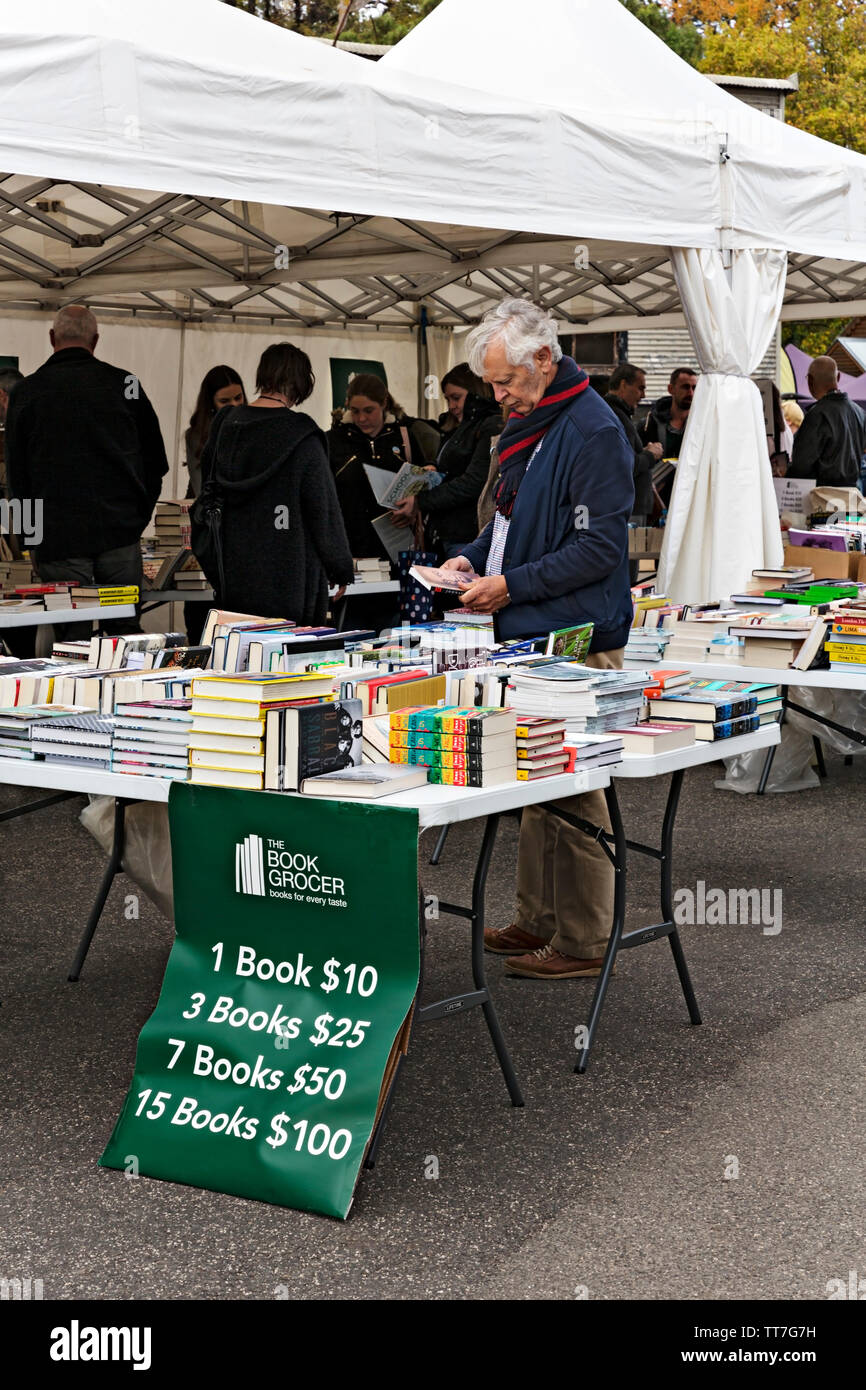 Clunes Booktown festival in the 1850`s gold mining town of Clunes in ...