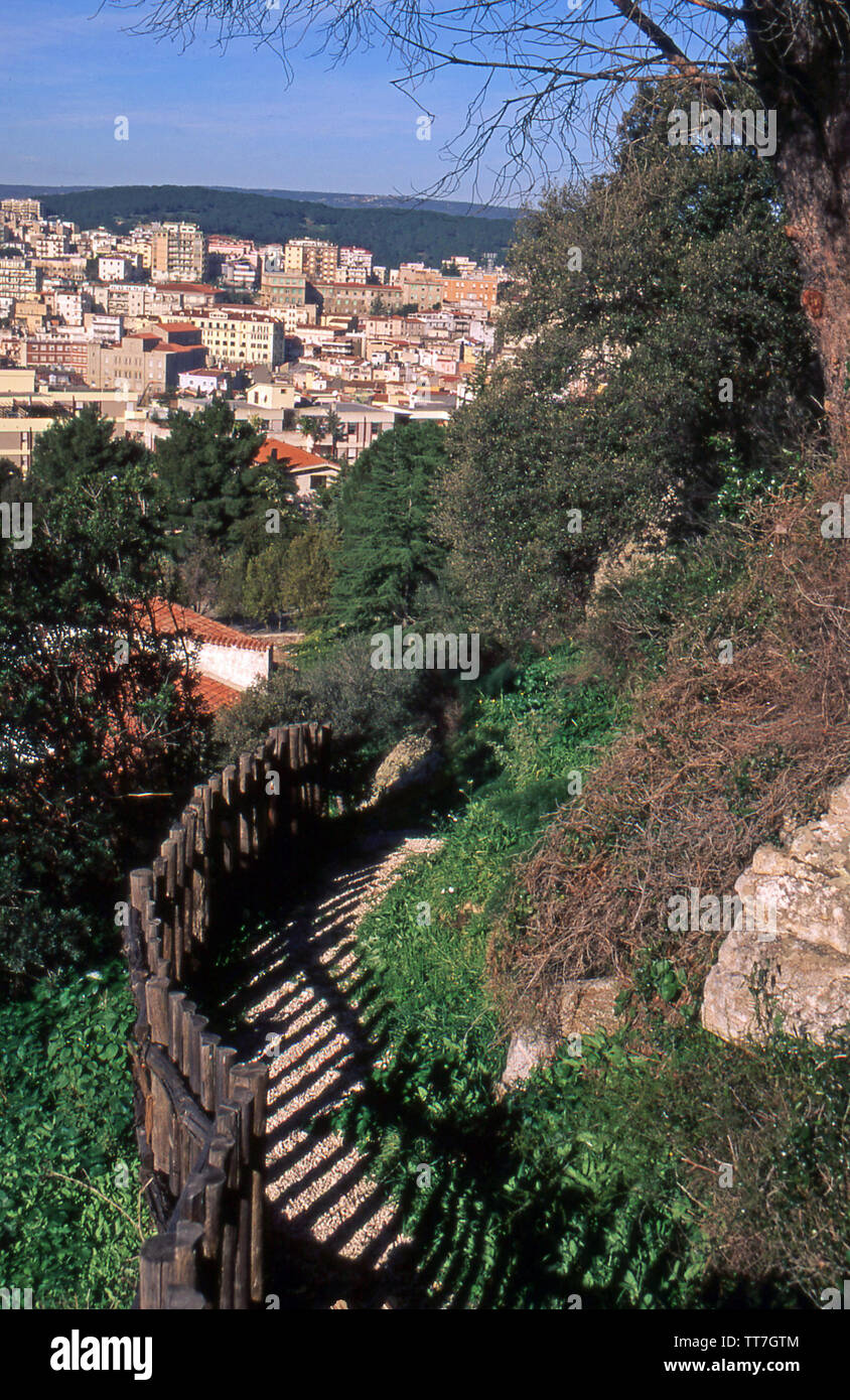 Landscape of Nuoro, Sardinia, Italy (scanned from Kodak Ektachrome VS ...