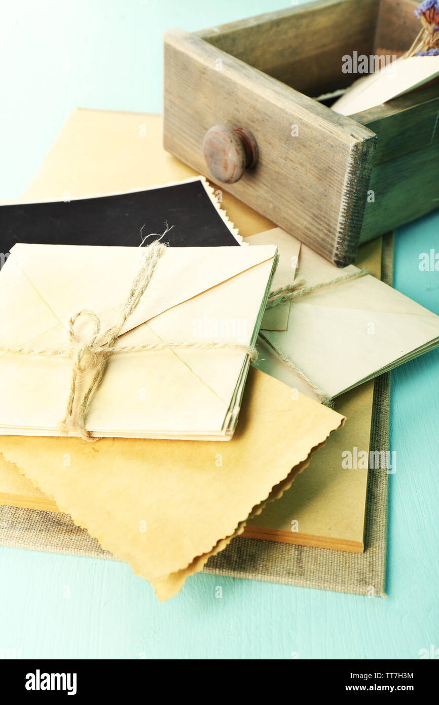 Vintage memories on wooden hi-res stock photography and images - Alamy