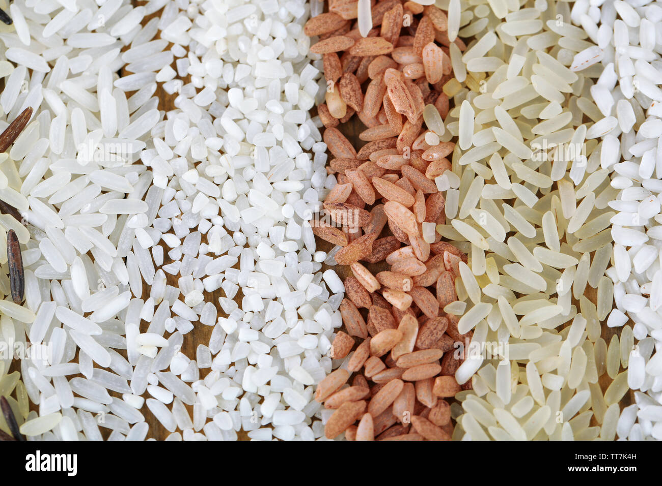 Different types of rice close up Stock Photo - Alamy