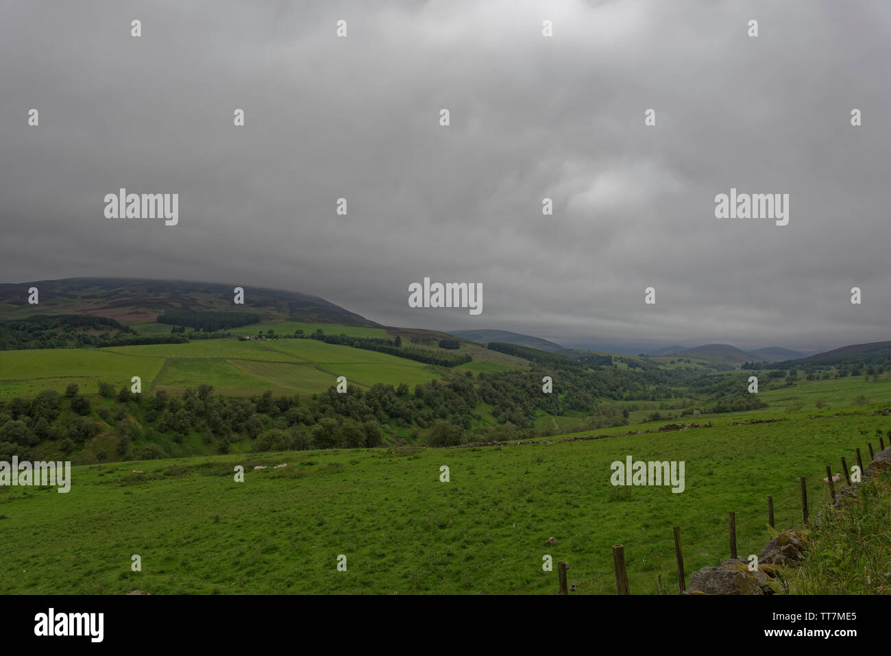 Looking up Glen Prosen from the Scott-Wilson memorial Sculpture on a ...